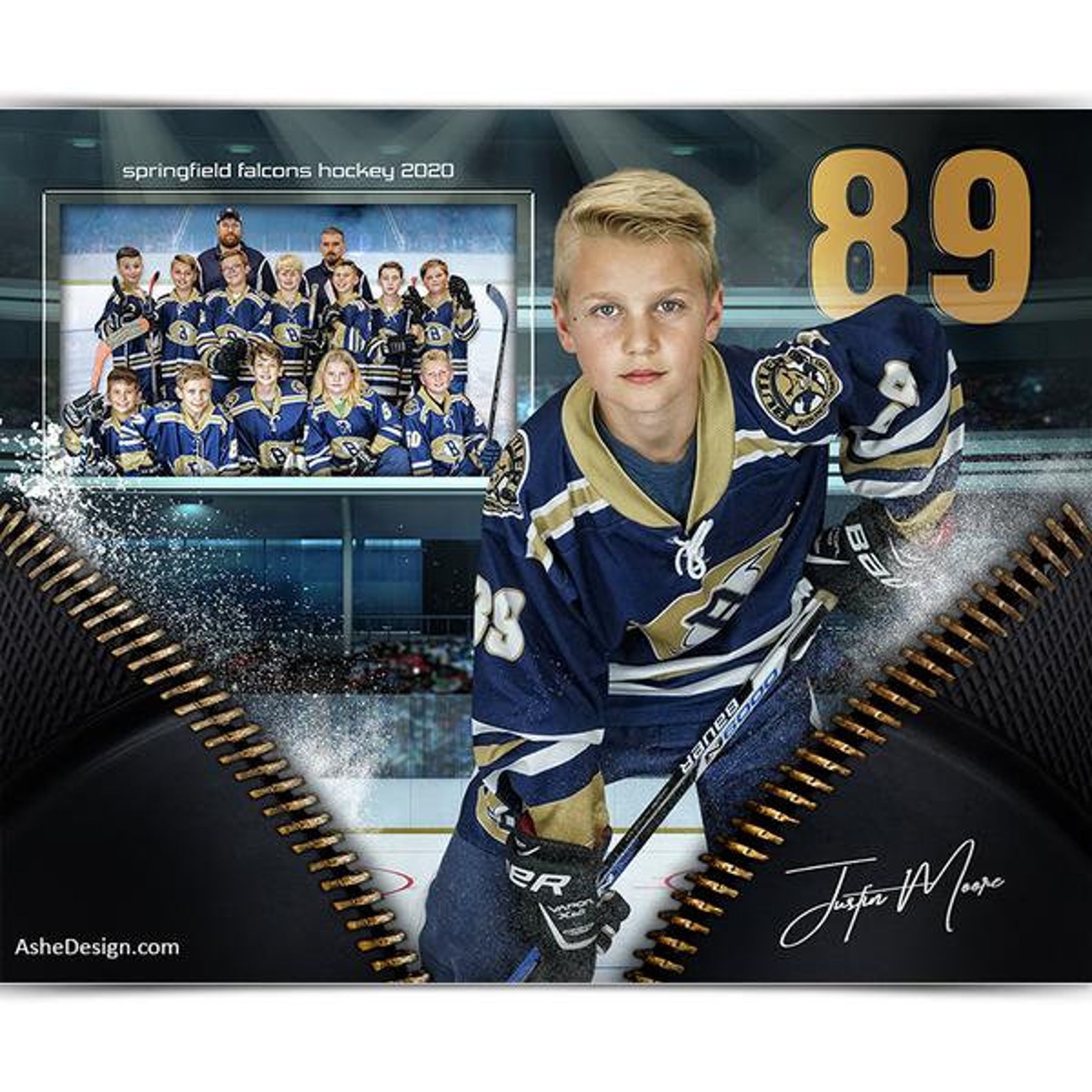 Hockey Memory Mates Photoshop Templates for Sports Teams and | Etsy