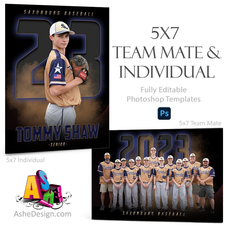 Photoshop Templates | Team Mates & Individual | Multi-sport Collages ...