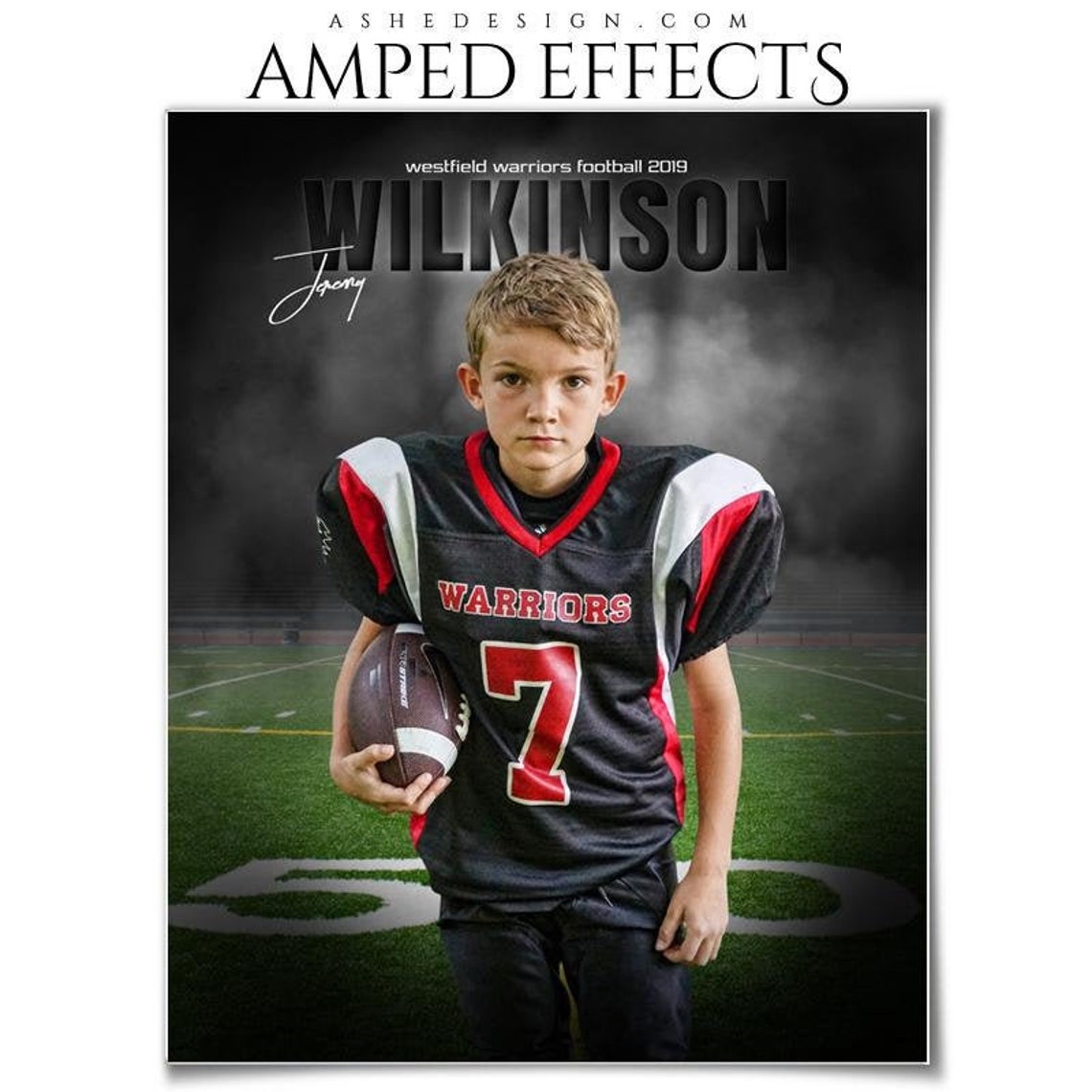 Photoshop Football Poster Template Digital Sports Background - Etsy