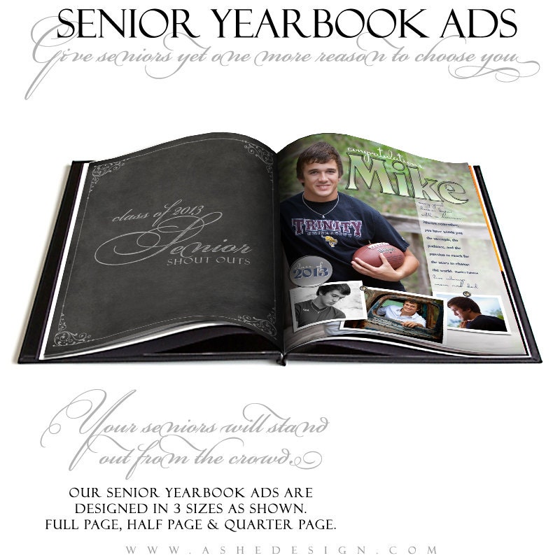Senior Yearbook Ads Photoshop Templates - HOT SHOTS - High School ...