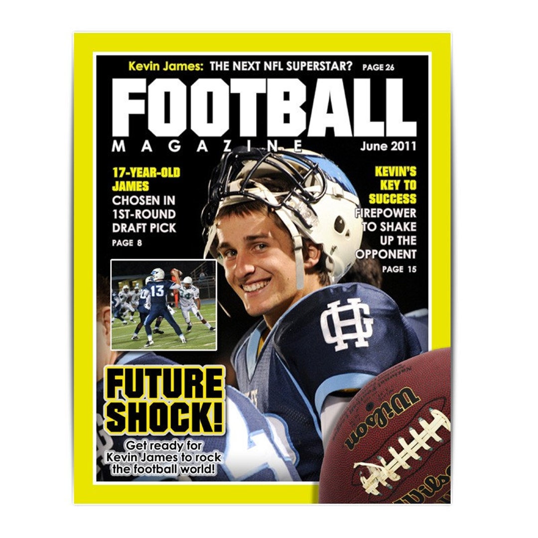 Photoshop Template | Sports Design | 8x10 | FOOTBALL Magazine Cover ...