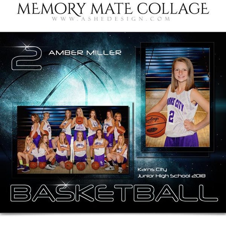 Basketball Memory Mates Photoshop Templates for Sports Teams - Etsy