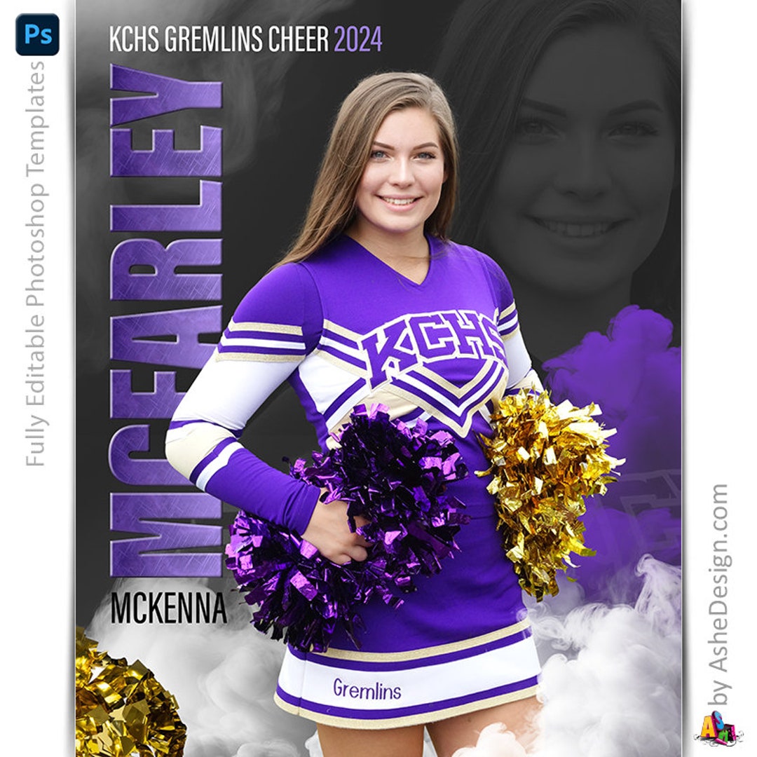 Photoshop Cheer Poster Templates, Sports Photography-templates, PSD ...