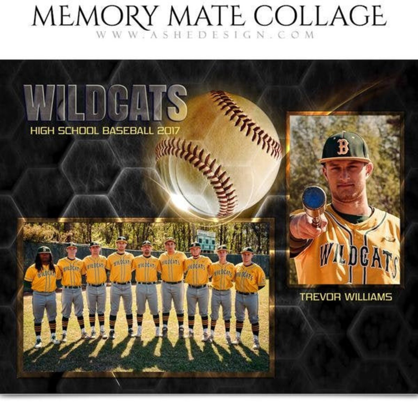 Baseball Memory Mates - Photoshop Templates for Sports Teams and ...