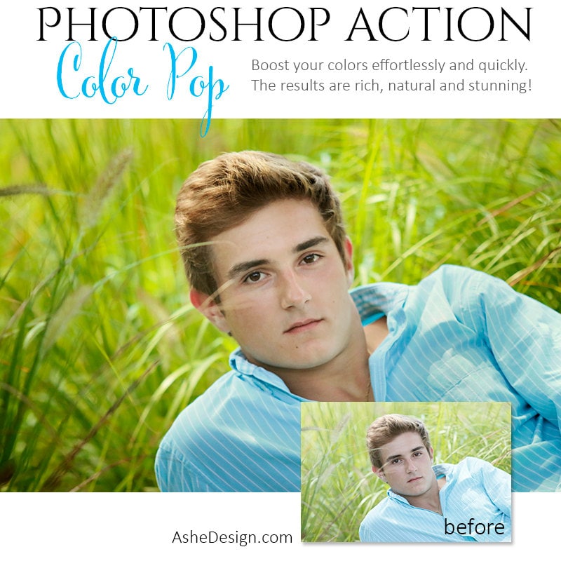 Photoshop Action | Pure Palette - Color Pop - Photography Editing Made ...