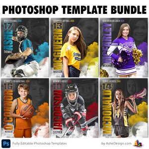 Photoshop Sports Template Bundle Includes 12 Layered PSD Sports Poster ...