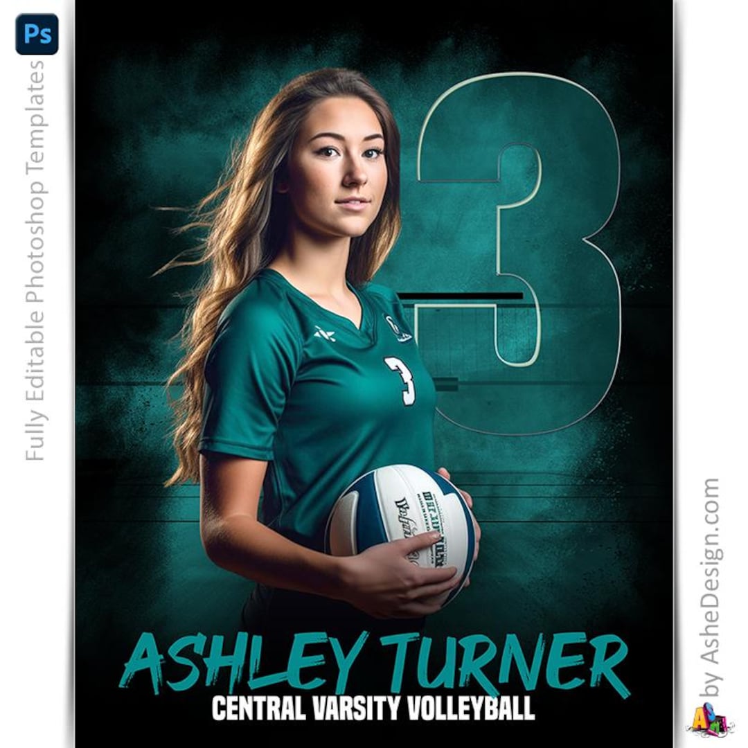 Photoshop Volleyball Poster Templates, PSD Sports Photography-templates ...