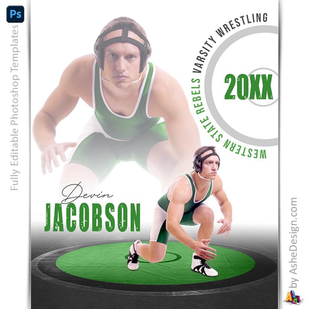 Photoshop Wrestling Poster Templates, PSD Sports Photography-templates ...