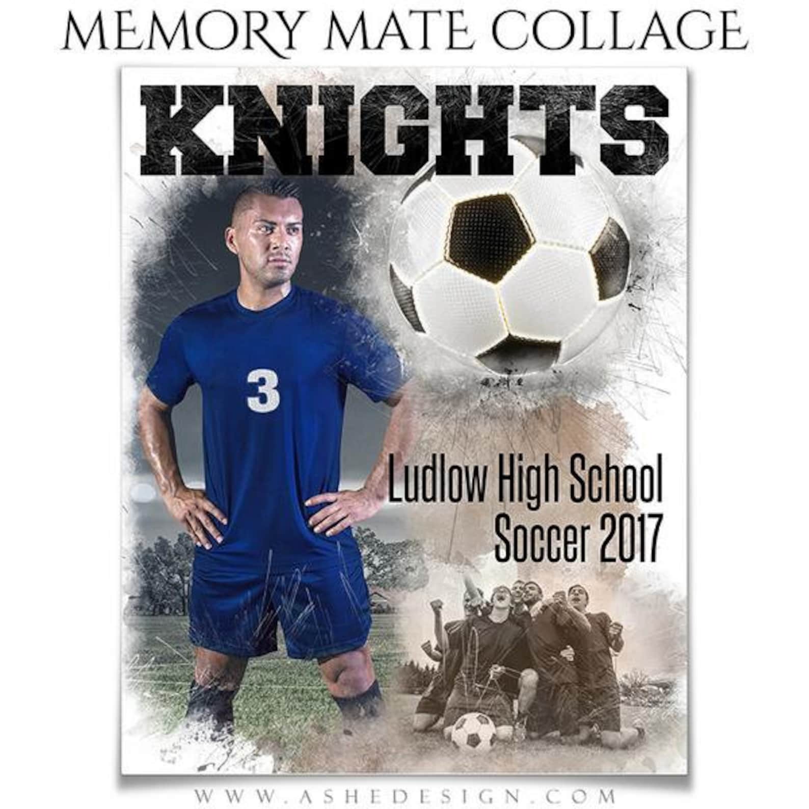 Soccer Memory Mates Photoshop Templates for Sports Teams and - Etsy