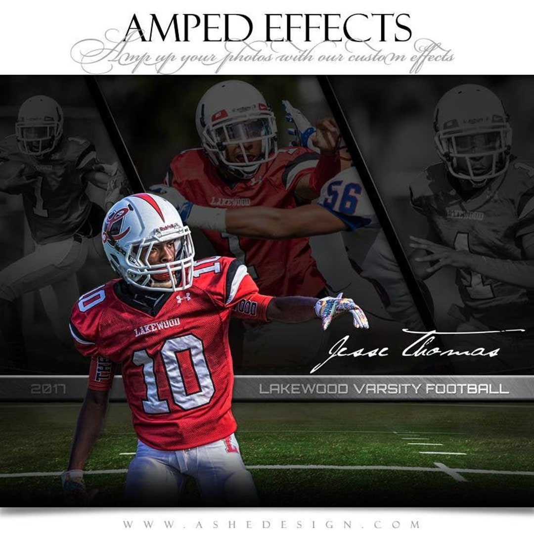 Photoshop Football Poster Template, Digital Sports Background Backdrop ...