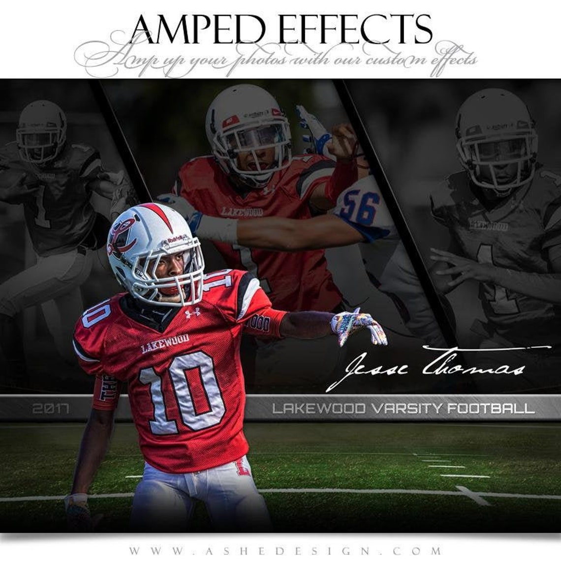 Photoshop Football Poster Template, Digital Sports Background Backdrop ...