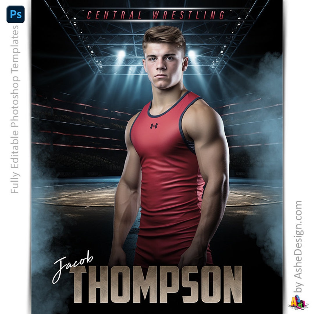 Photoshop Wrestling Poster Templates, PSD Sports Photography-templates ...