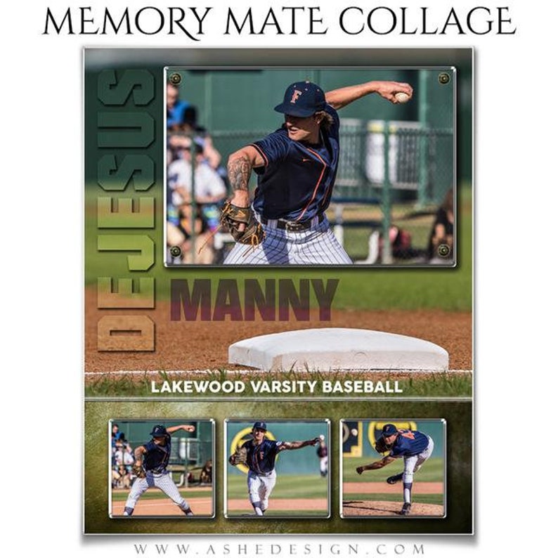Baseball Memory Mates Photoshop Templates for Sports Teams - Etsy