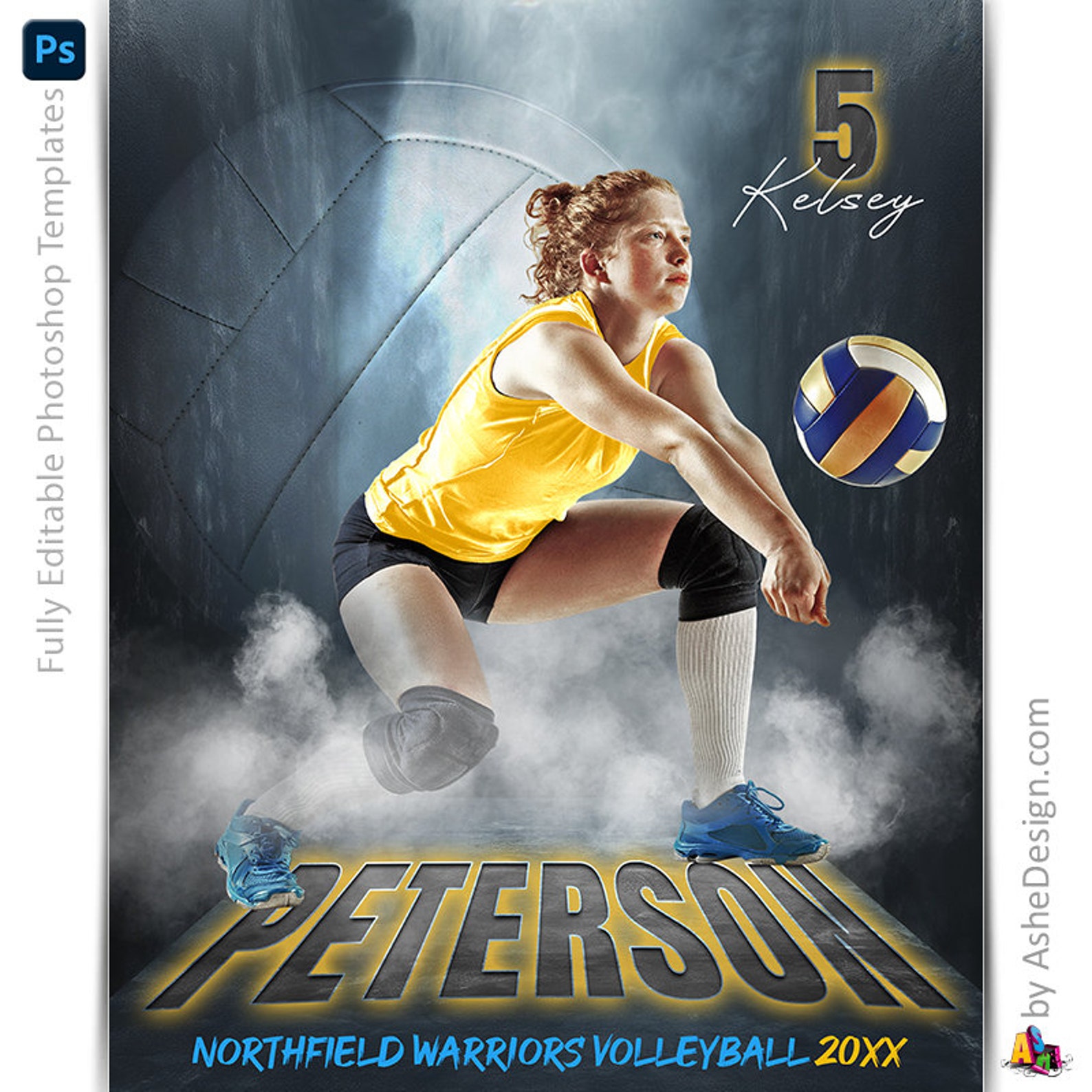 Photoshop Volleyball Poster Templates, PSD Sports Photography-templates ...
