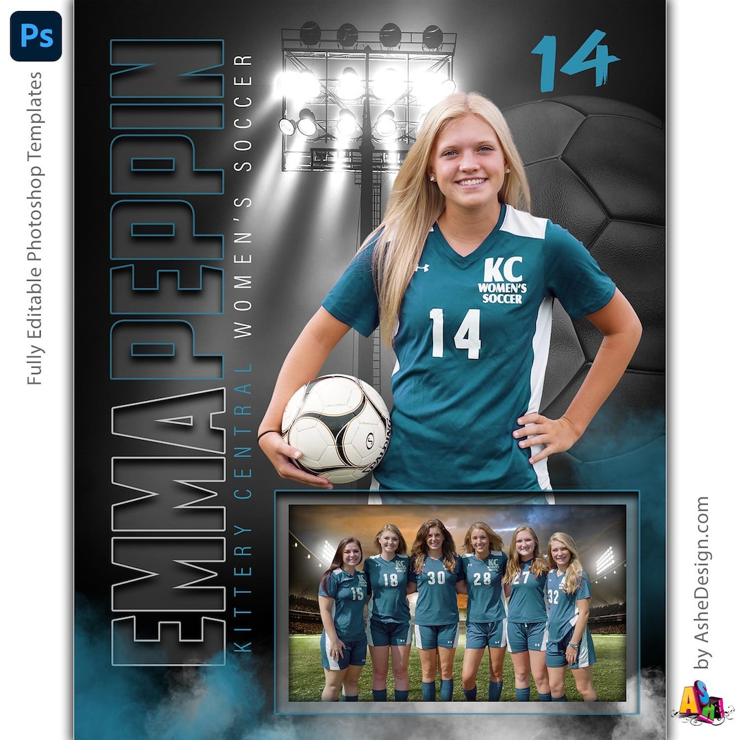 Soccer Memory Mates - Photoshop Templates for Sports Teams and ...