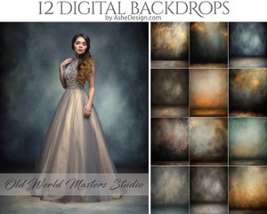 72 Portrait Digital Backgrounds, Portrait Textures, Fine Art Backdrops ...