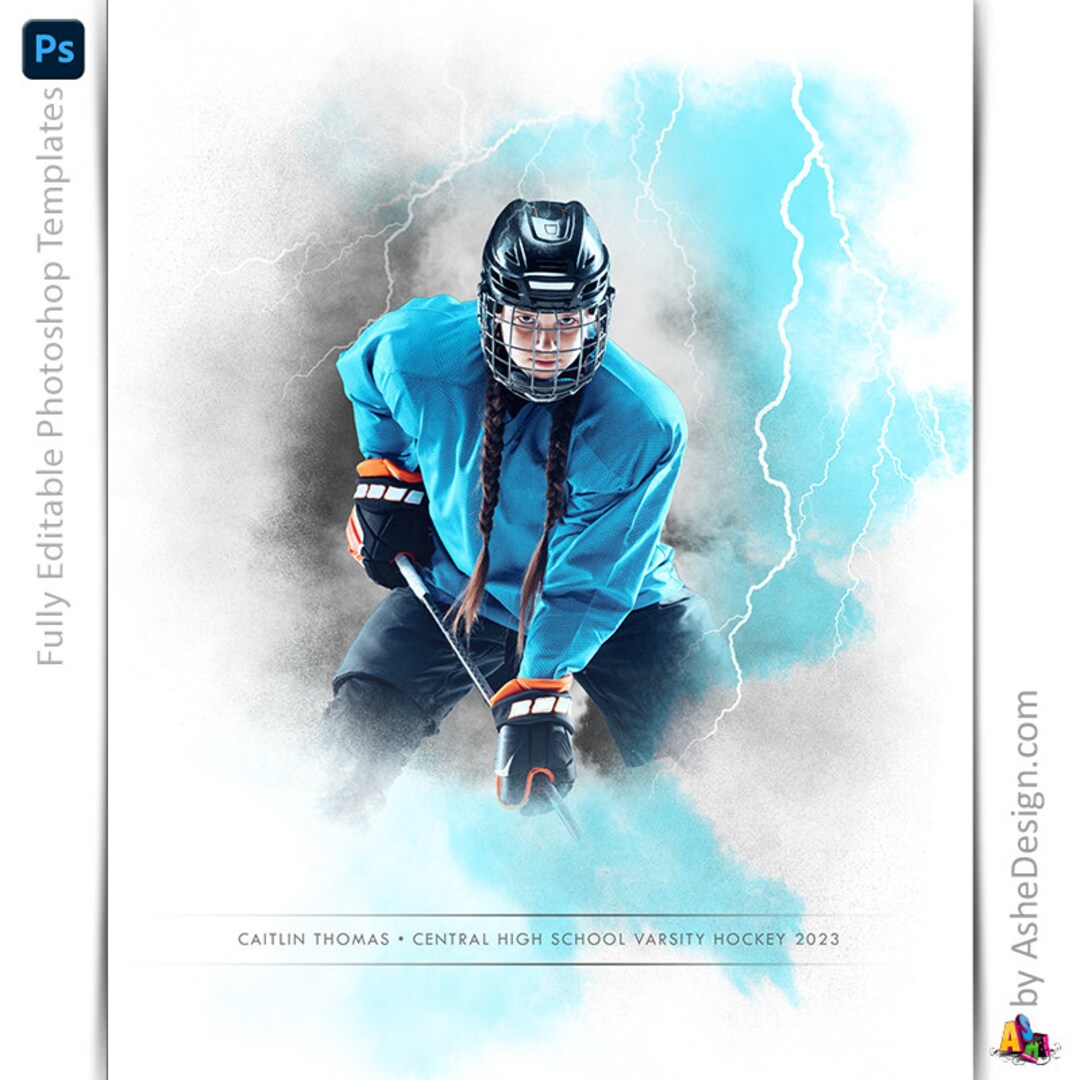 Photoshop Sports Poster Template for Use With Any Sport, Digital ...