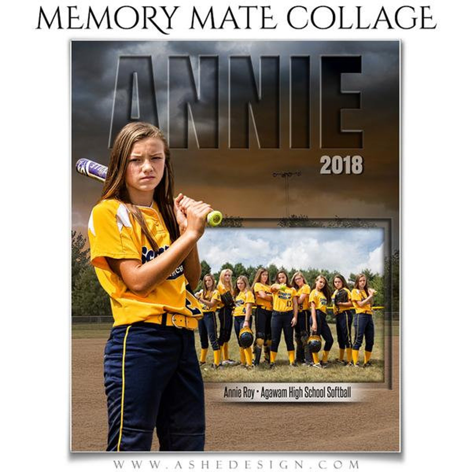 Softball Memory Mates Photoshop Templates for Sports Teams - Etsy