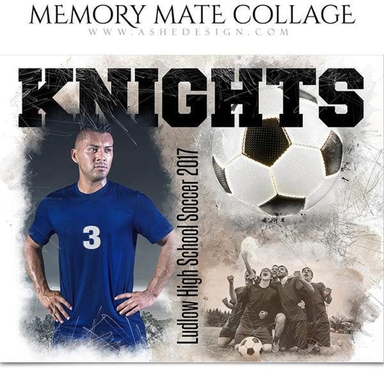 Soccer Memory Mates Photoshop Templates for Sports Teams and - Etsy