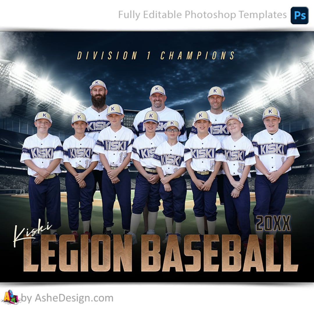 Photoshop Baseball Poster Templates, Sports Photography-templates, PSD ...