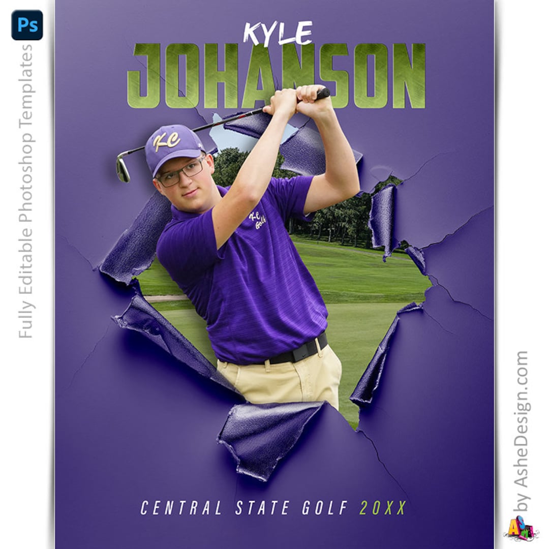 Photoshop Golf Poster Templates, PSD Sports Photography-templates ...