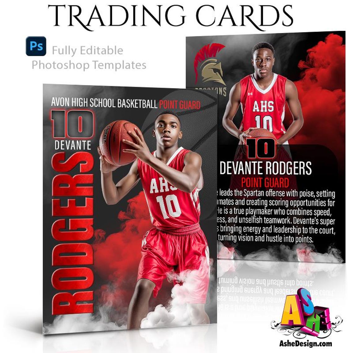 Photoshop Templates | Sports Trader Cards | Sports Legends Basketball ...