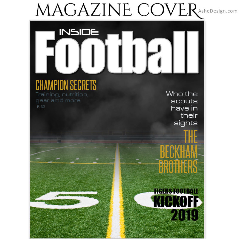 Sports Magazine Cover Football