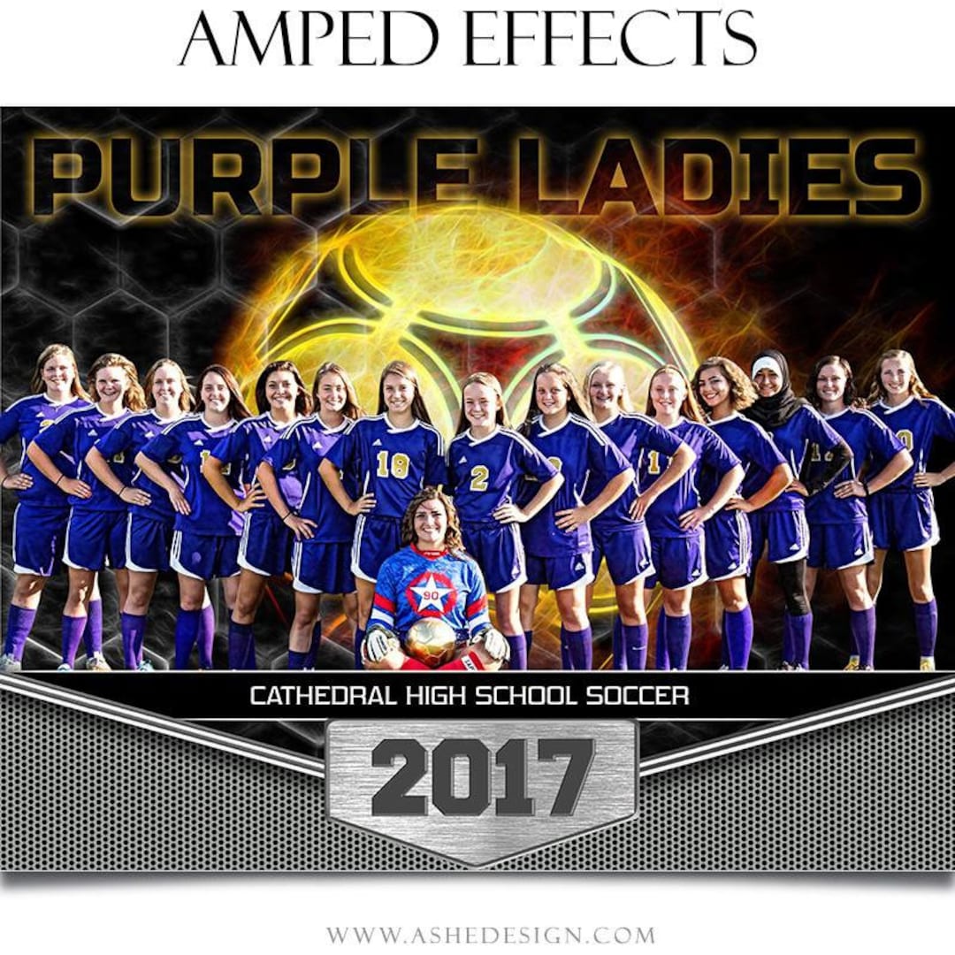 Sports Poster Template Set Photoshop Collage Templates for Teams and ...