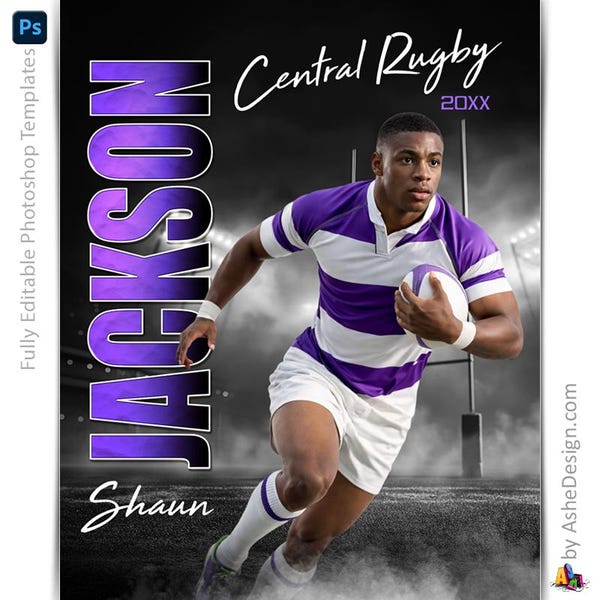 Rugby Banner Templates - Etsy UK
