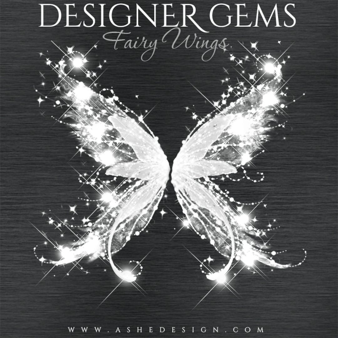 Designer Gems Overlays FAIRY WINGS 2 Photoshop .png Files Photography ...