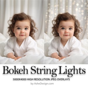 Bokeh String Light Overlays, Twinkle Fairy Lights Overlays, Bokeh ...
