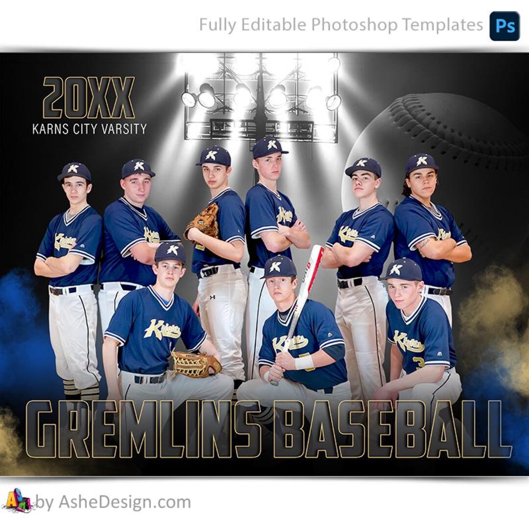Photoshop Baseball Poster Templates, Sports Photography-templates, PSD ...