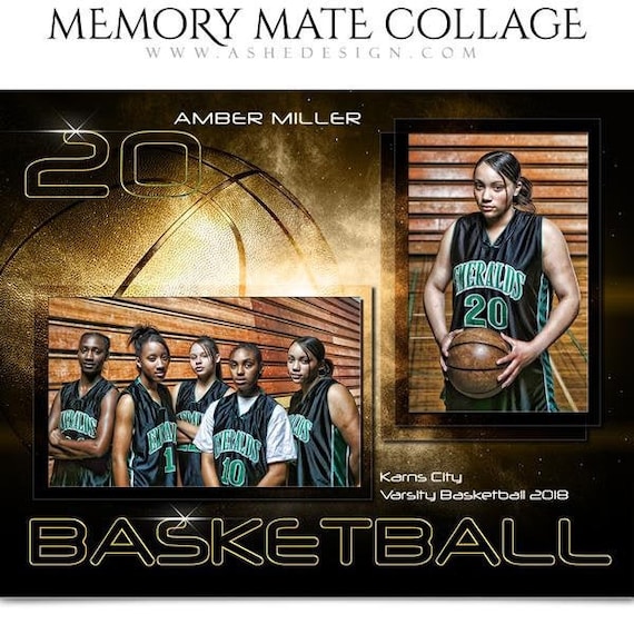 Basketball Memory Mates Photoshop Templates for Sports Teams - Etsy