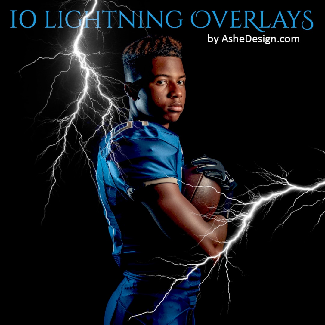 PNG Lightning Overlay Set, High Quality Photoshop Overlays, Lightning ...