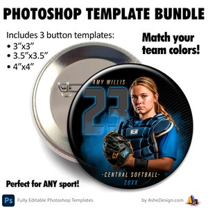 Photoshop Sports PSD Template Bundle Includes 2x3 Senior Banner, 8x10 ...