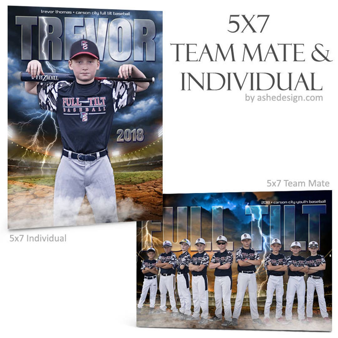 Photoshop Templates Team Mates & Individual Sports Collages 5x7 ...