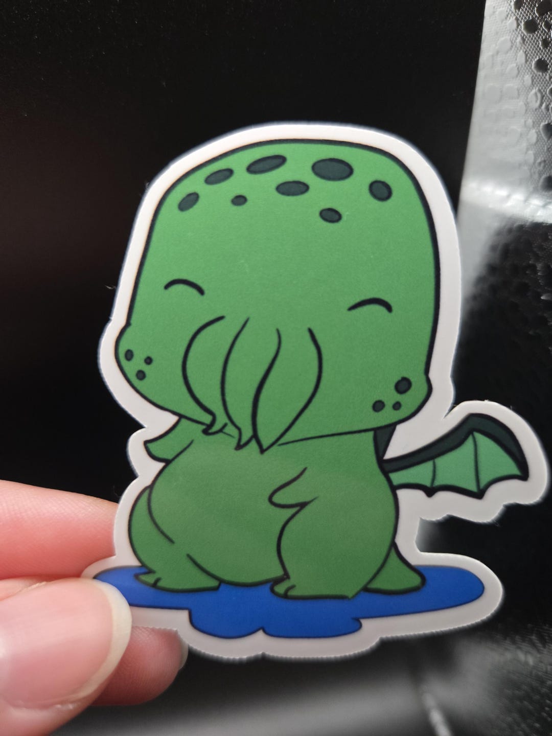 Happy Cthulhu Sticker | Vinyl Sticker | Cute Cryptid | Cryptid ...