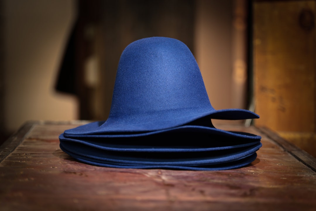 Western Weight Fur Felt Hat Blank Body Capeline - French Blue - Etsy