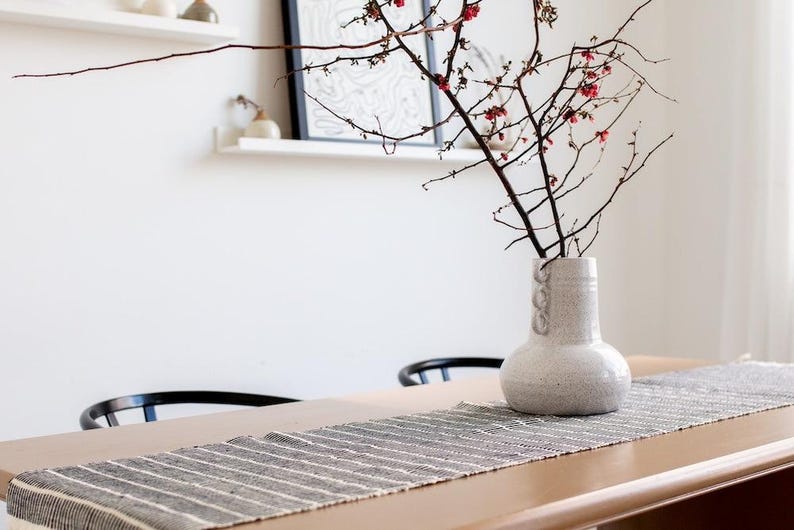 Axum Handwoven Ethiopian Cotton Table Runner - Etsy