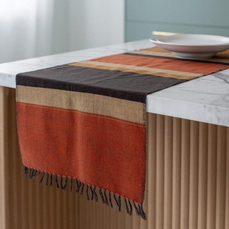 Striped Table Runner - Etsy