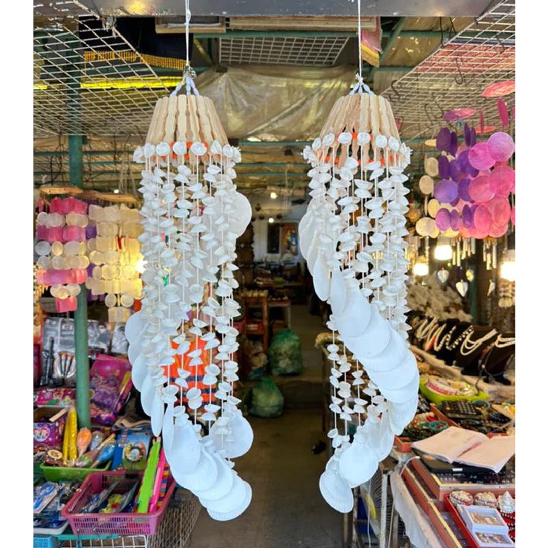 Spiral Hanging Shell Hanging Decor Shell Ornament Shell Wind Chimes ...