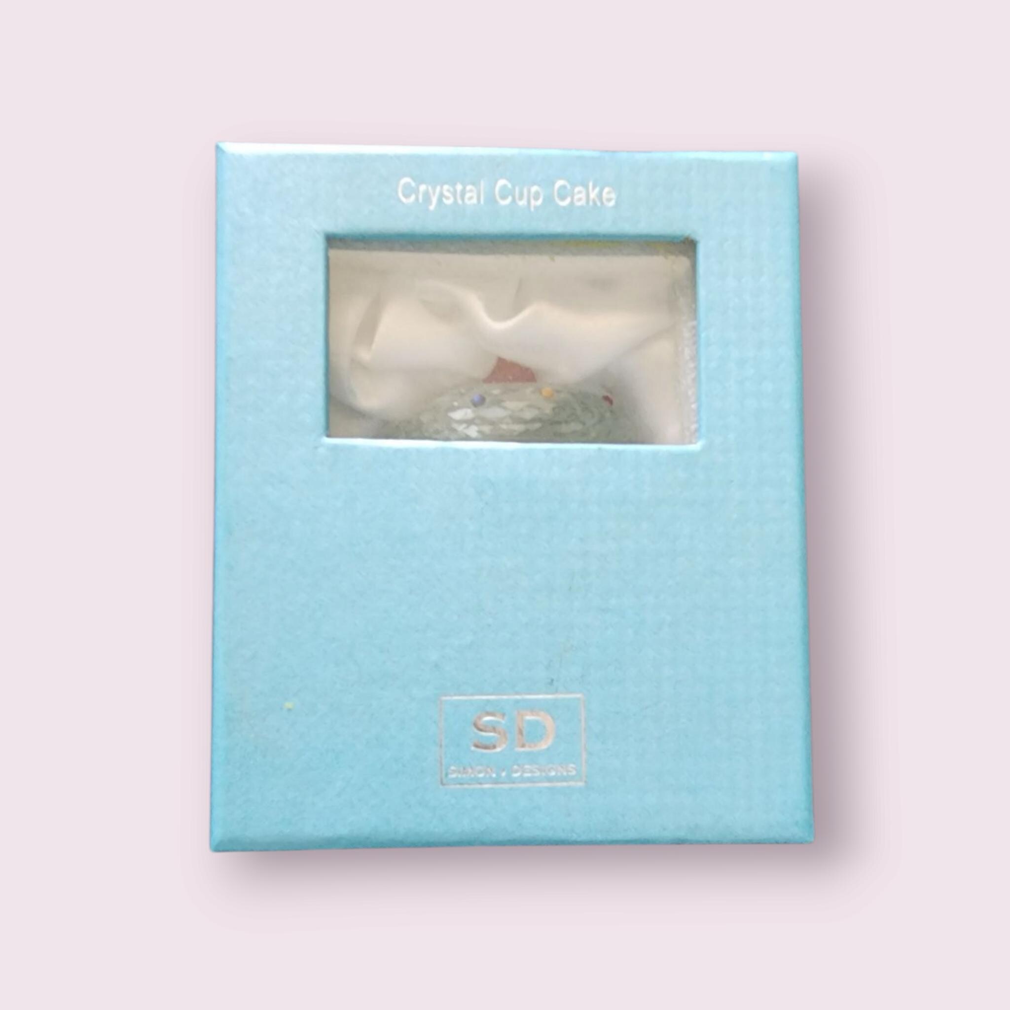 Crystal Cupcake With Sprinkles Paperweight by Simon Designs - Etsy