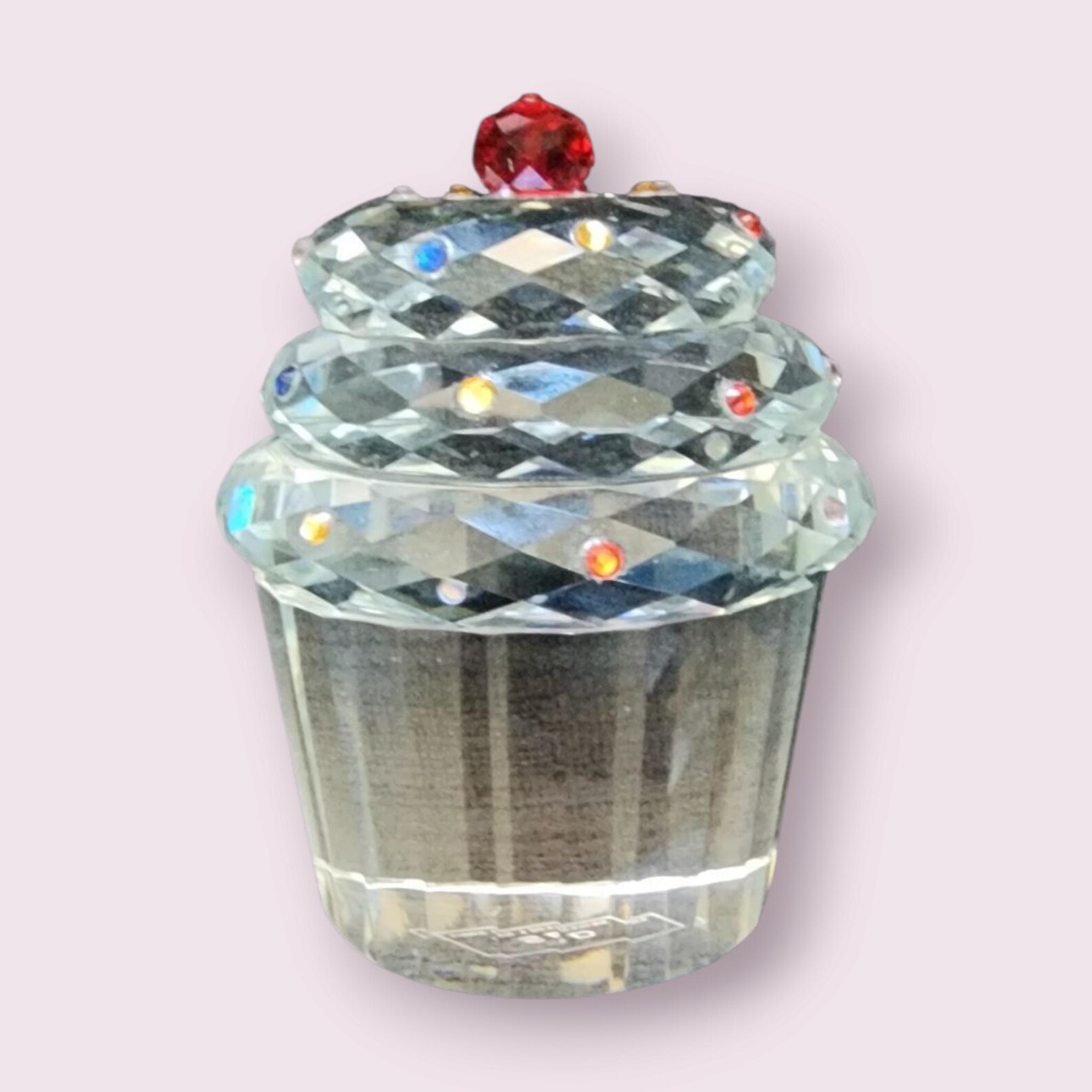 Crystal Cupcake With Sprinkles Paperweight by Simon Designs - Etsy