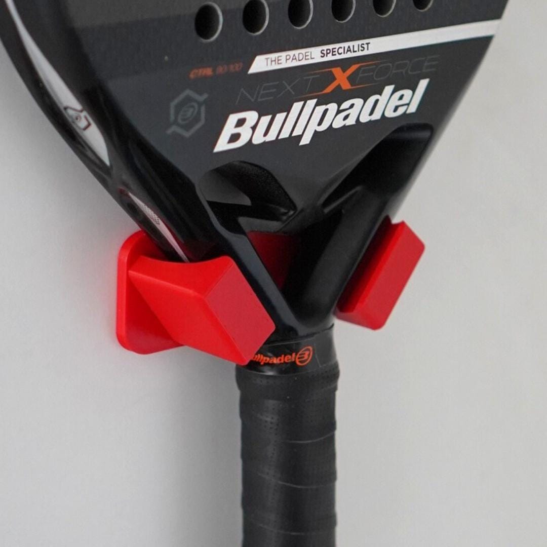 Holder for Paddle Rackets. Mounted on Material or Wooden Walls. Screws ...