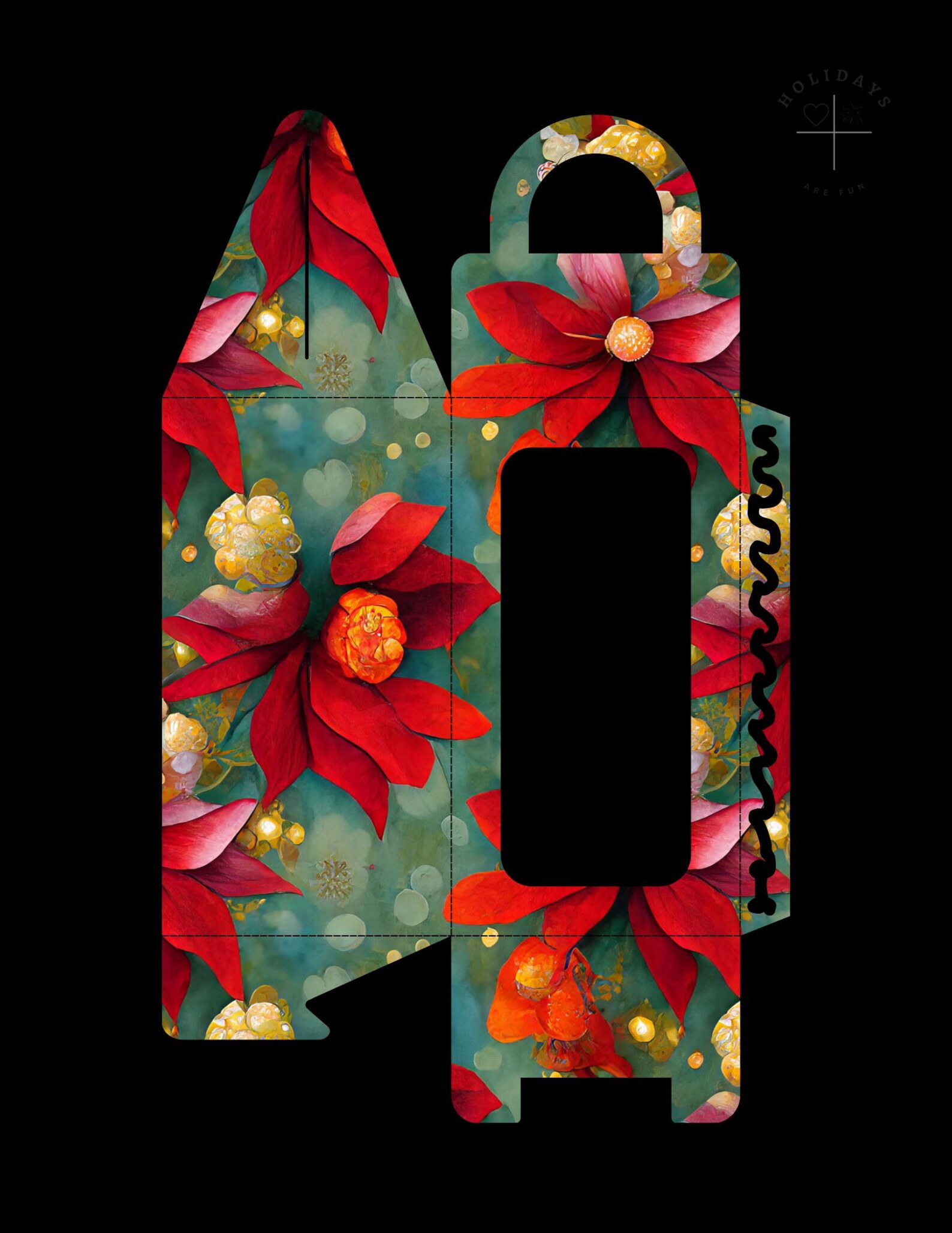 7 PRINTABLE Gift Boxes 7 Pack Floral Whimsy CHRISTMAS Stylish and Fun ...