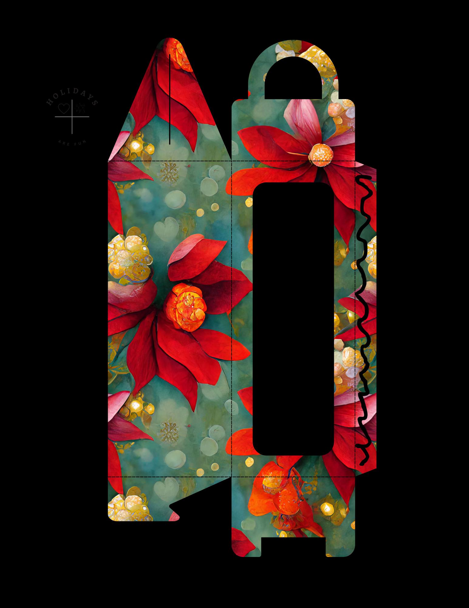 7 PRINTABLE Gift Boxes | 7 Pack | Floral Whimsy CHRISTMAS | Stylish and ...