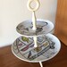 Vintage Two Tier Tray Chef Plates Serving Stand Piece Mid - Etsy