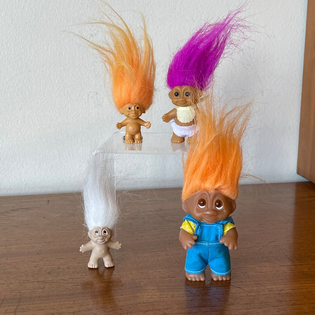 Vintage Troll Collection, Dolls, Keychain, 1985 DAM Troll, Pencil ...