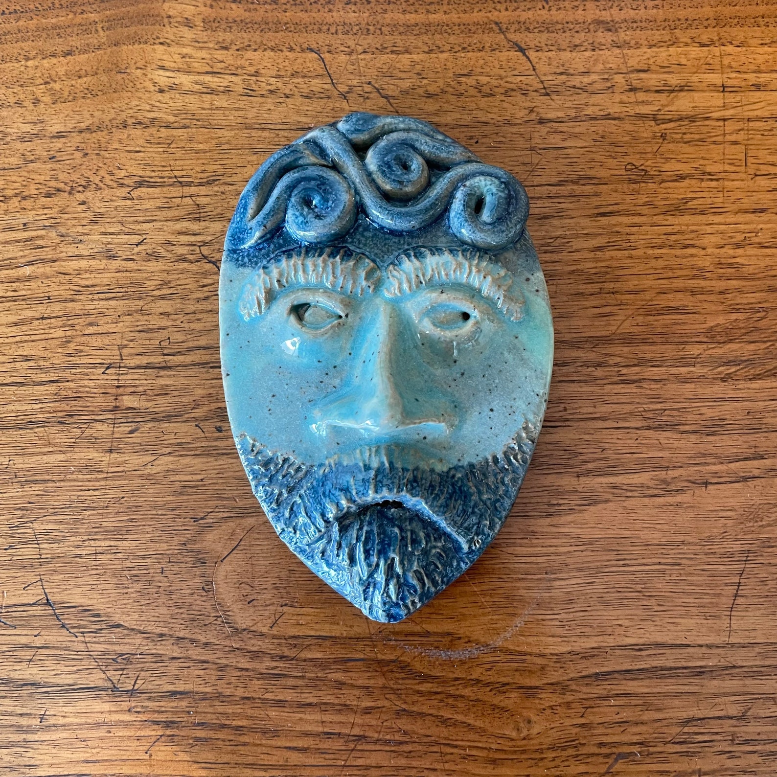 Vintage Pottery Face Tile Mid Century Modern Head Mask Art - Etsy