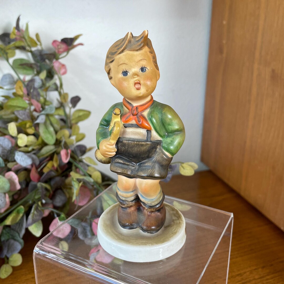 Vintage Hummel Figurine Trumpet Boy Porcelain Collectible Home Decor ...